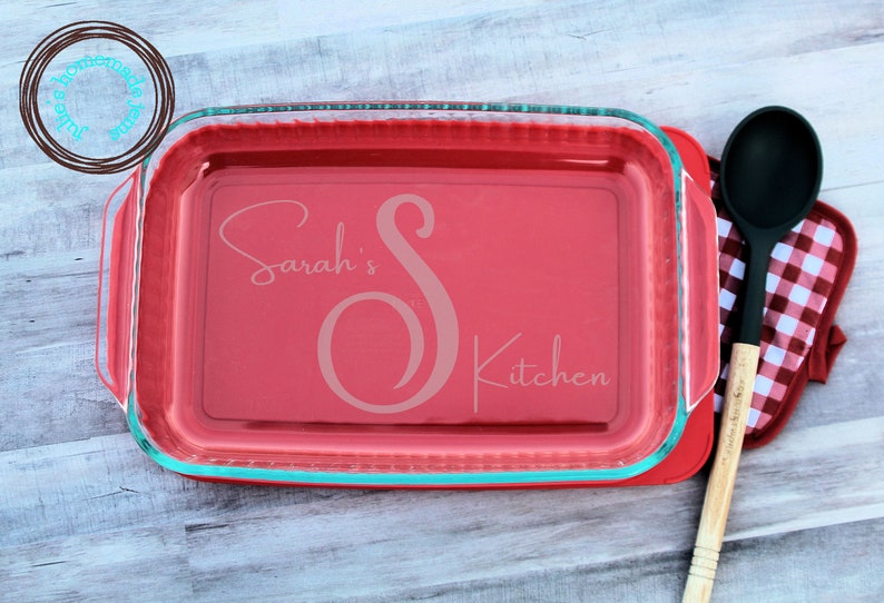 Personalized Casserole Dish Monogrammed Gift Cake Pan - Etsy