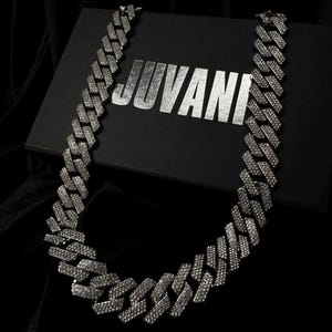 Iced Out Cuban Link Chain Necklace - 18mm Iced Out CZ Stone - High ...