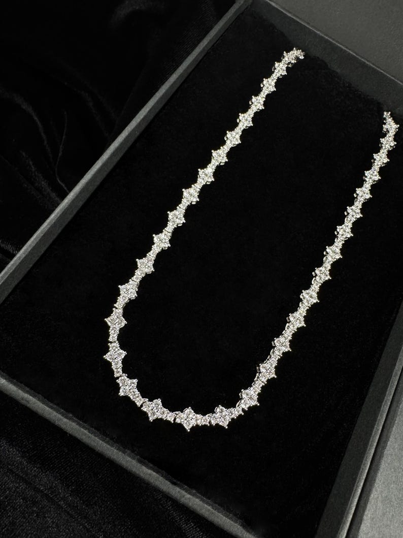 Luxury Diamond Necklace - Premium Lab Created - Shiny Crystal Jewelry ...