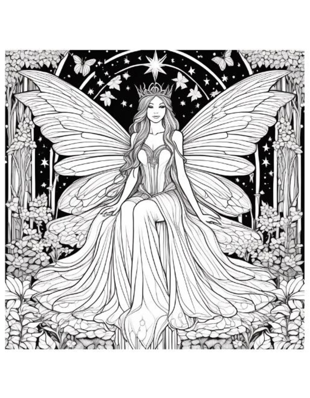 Magical Fairy Tale Coloring Book for Girls 50 Enchanting Pages of ...