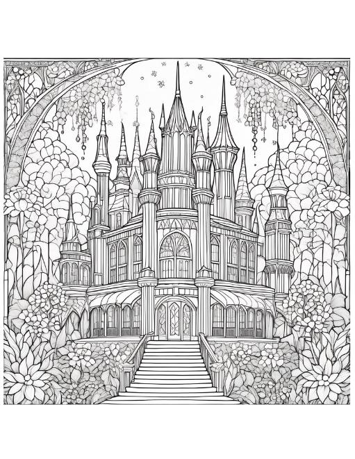 Magical Fairy Tale Coloring Book for Girls 50 Enchanting Pages of ...