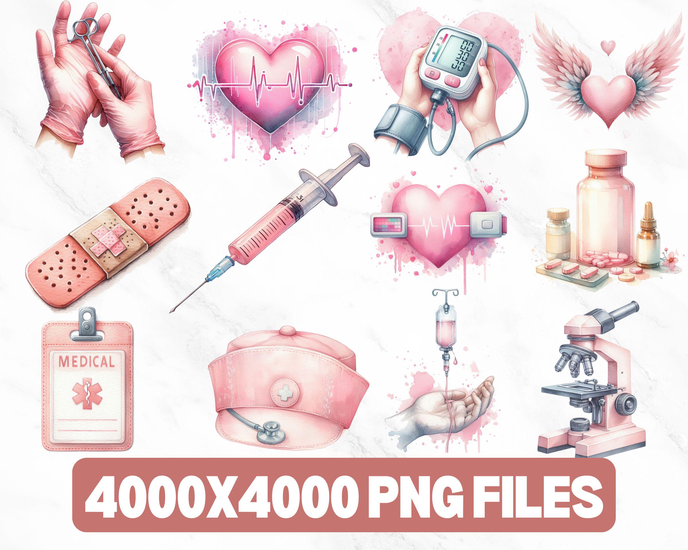 Medical Element Clipart Bundle, Medical Elements Clipart, Healthcare ...