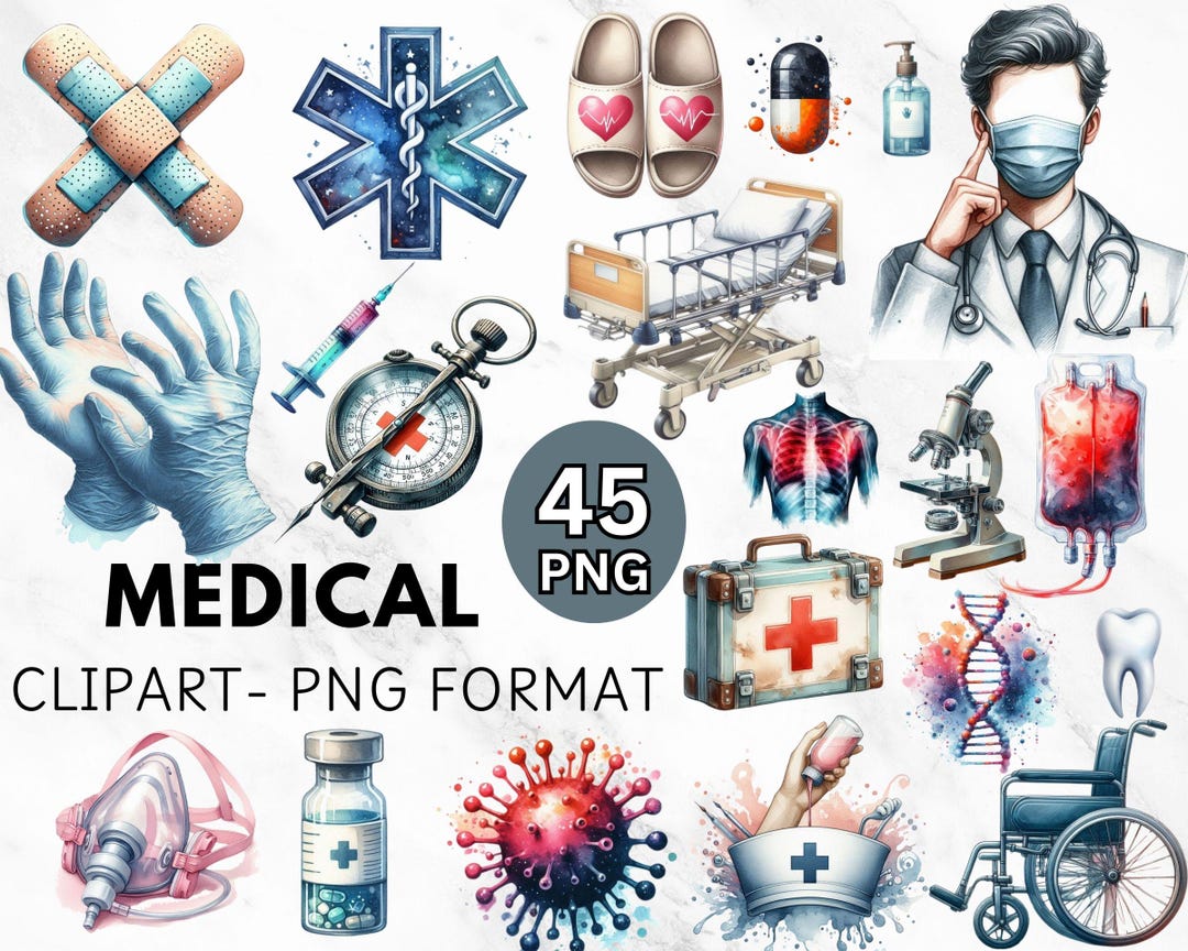 Medical Clipart PNG, Doctor & Nurse Clipart, Medicine Graphics, High ...