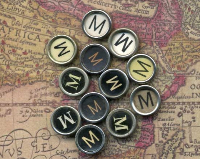 One Vintage Typewriter Key the Letter M - Etsy