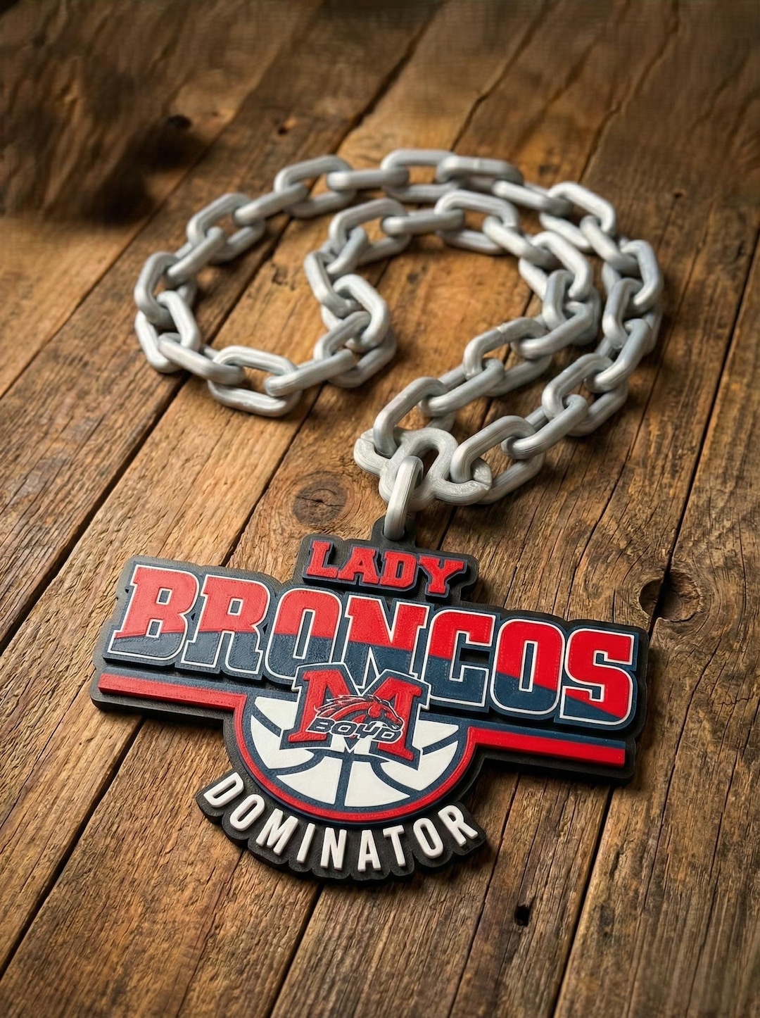 Personalized Team Spirit Chain | Custom Mascot Medallion | 3D Printed ...