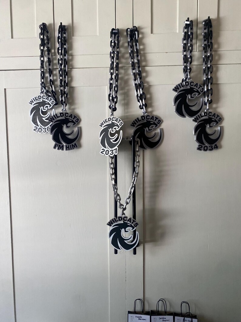 Personalized Team Spirit Chain | Custom Mascot Medallion | 3D Printed ...