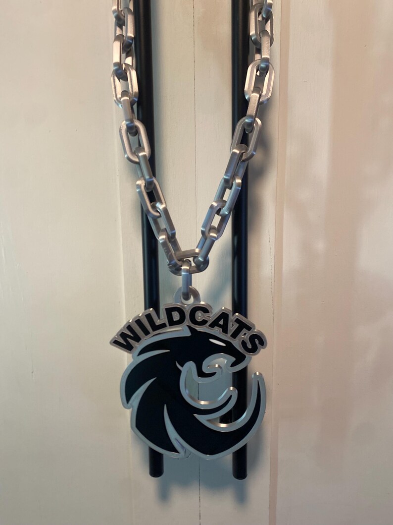 Personalized Team Spirit Chain | Custom Mascot Medallion | 3D Printed ...