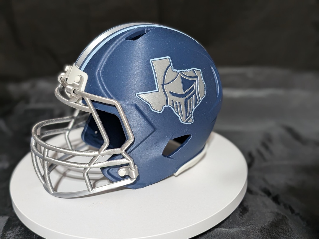Mini Football Helmet High School (custom-own School Logo) - Etsy UK