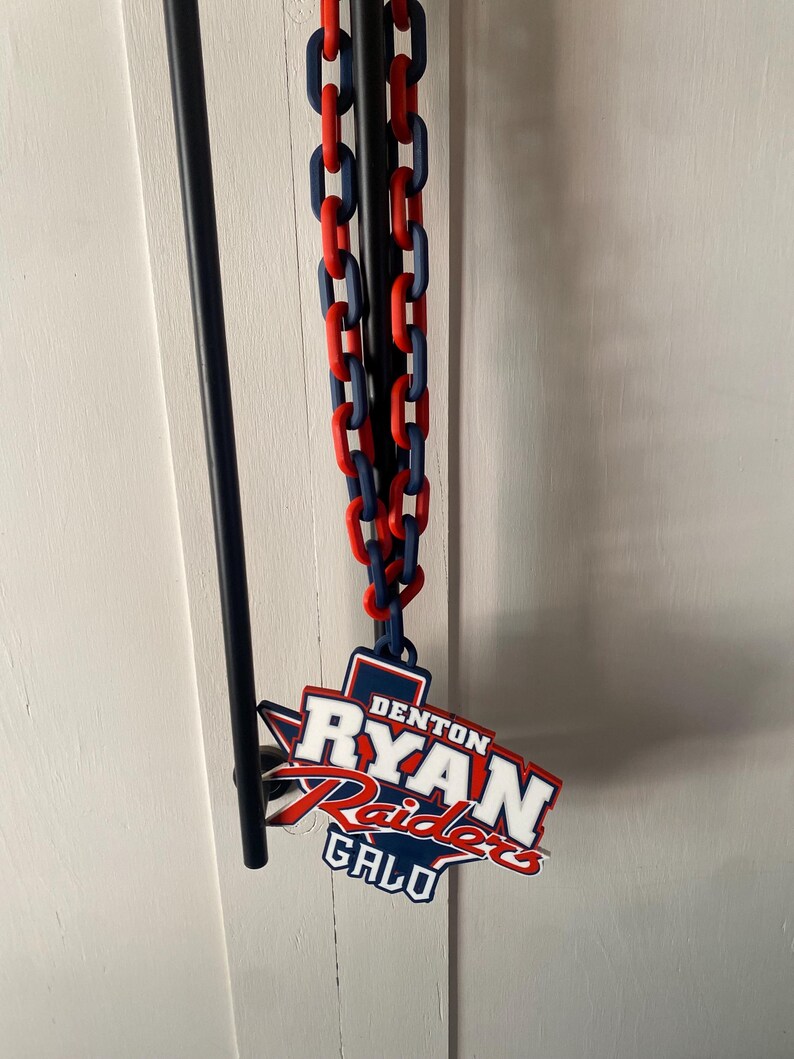 Personalized Team Spirit Chain | Custom Mascot Medallion | 3D Printed ...