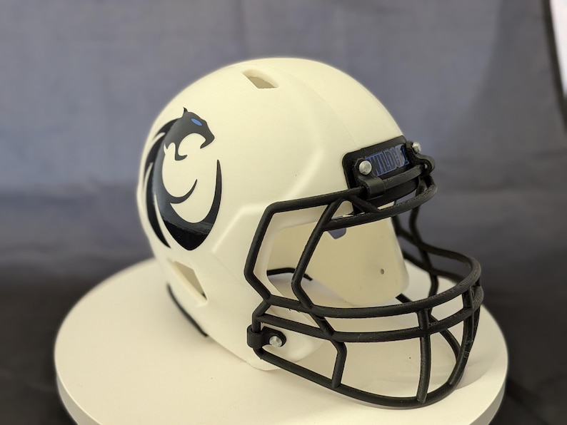 Mini Football Helmet High School (custom-own School Logo) - Etsy UK