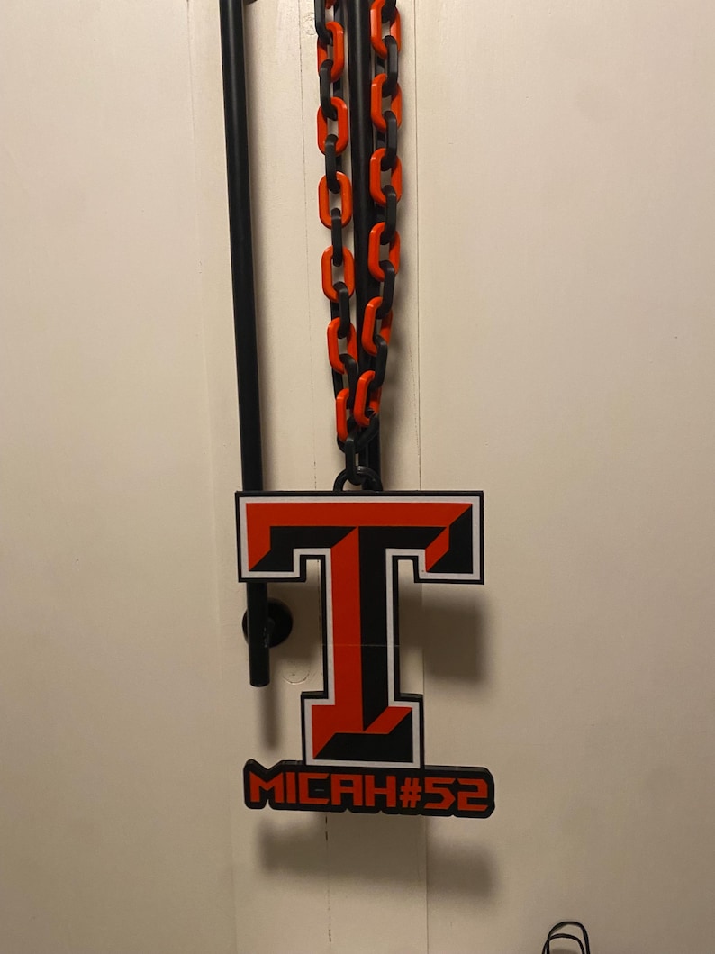 Personalized Team Spirit Chain | Custom Mascot Medallion | 3D Printed ...