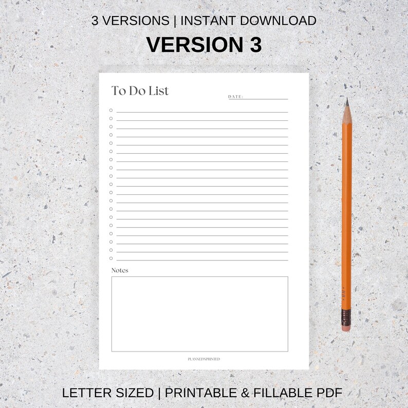 Task Tracker & to Do List Printable | Simple Tasks List Template ...