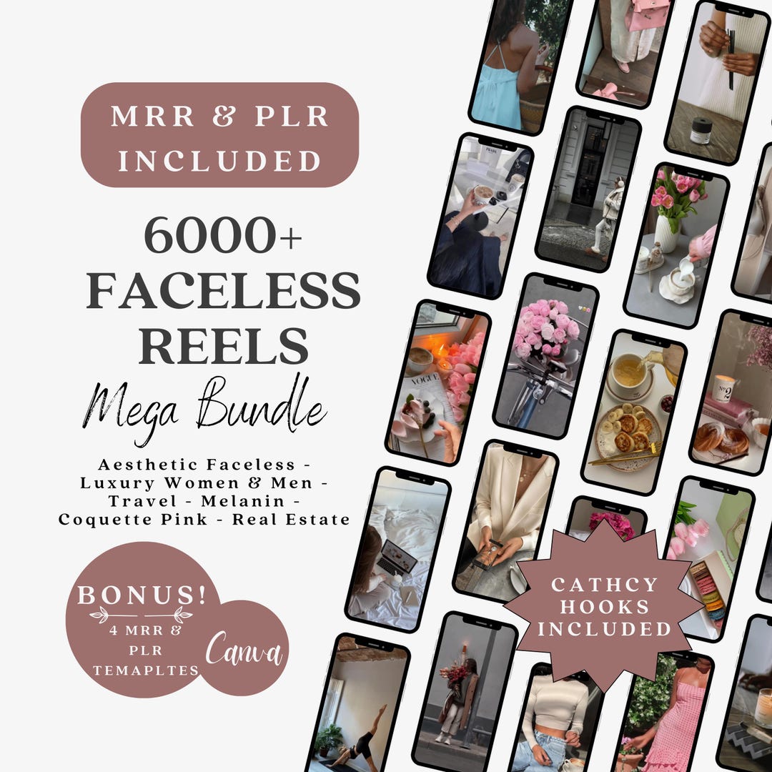 Mega Reels Bundle, Melanin Reels, Faceless Stock Video, MRR Videos ...