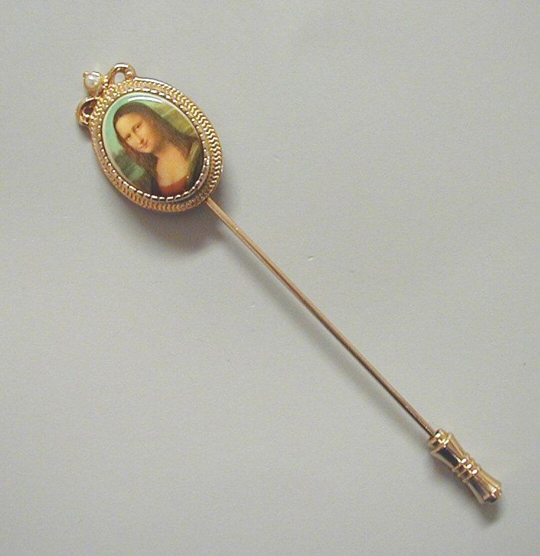 Sarah Coventry Mona Lisa Stick Pin - Etsy