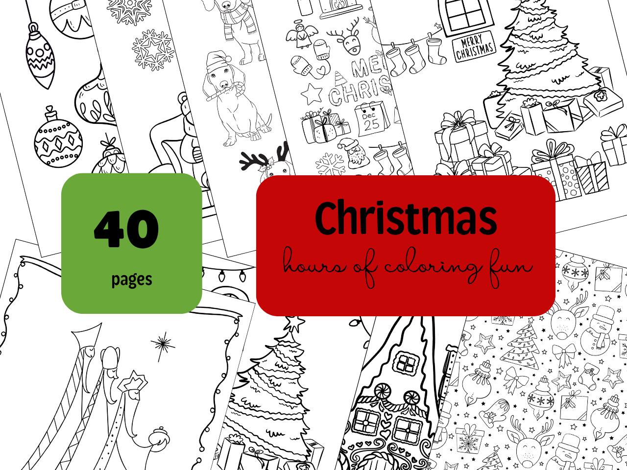 Printable Coloring Pages for Kids Christmas Coloring Contest - Etsy