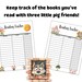Printable Reading Tracker - 3 Pigs - Book Tracking Pages for Record ...