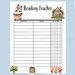Printable Reading Tracker - 3 Pigs - Book Tracking Pages for Record ...