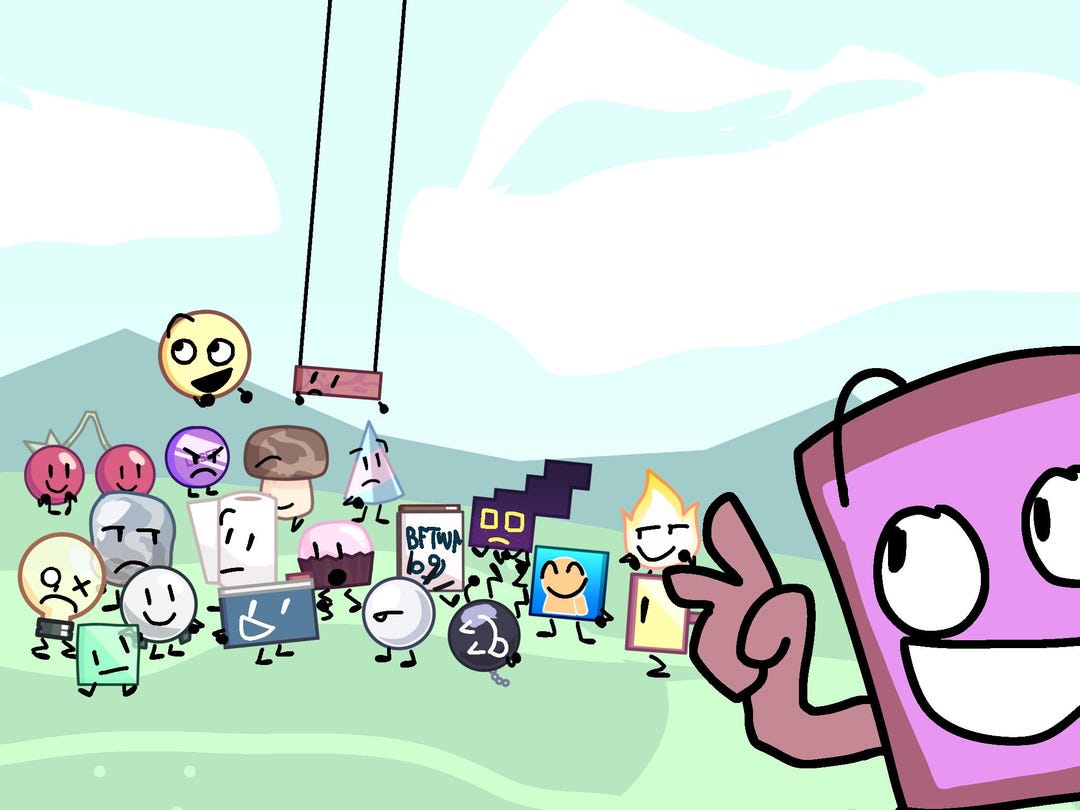 OSC BFDI Styled Digital Wallpaper - Etsy UK