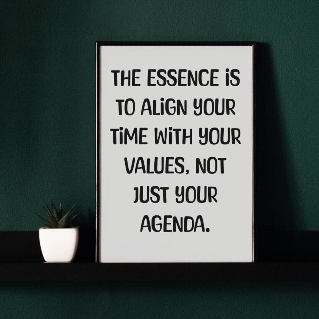 Motivational Matte Vertical Posters, Values Alignment Inspirational ...