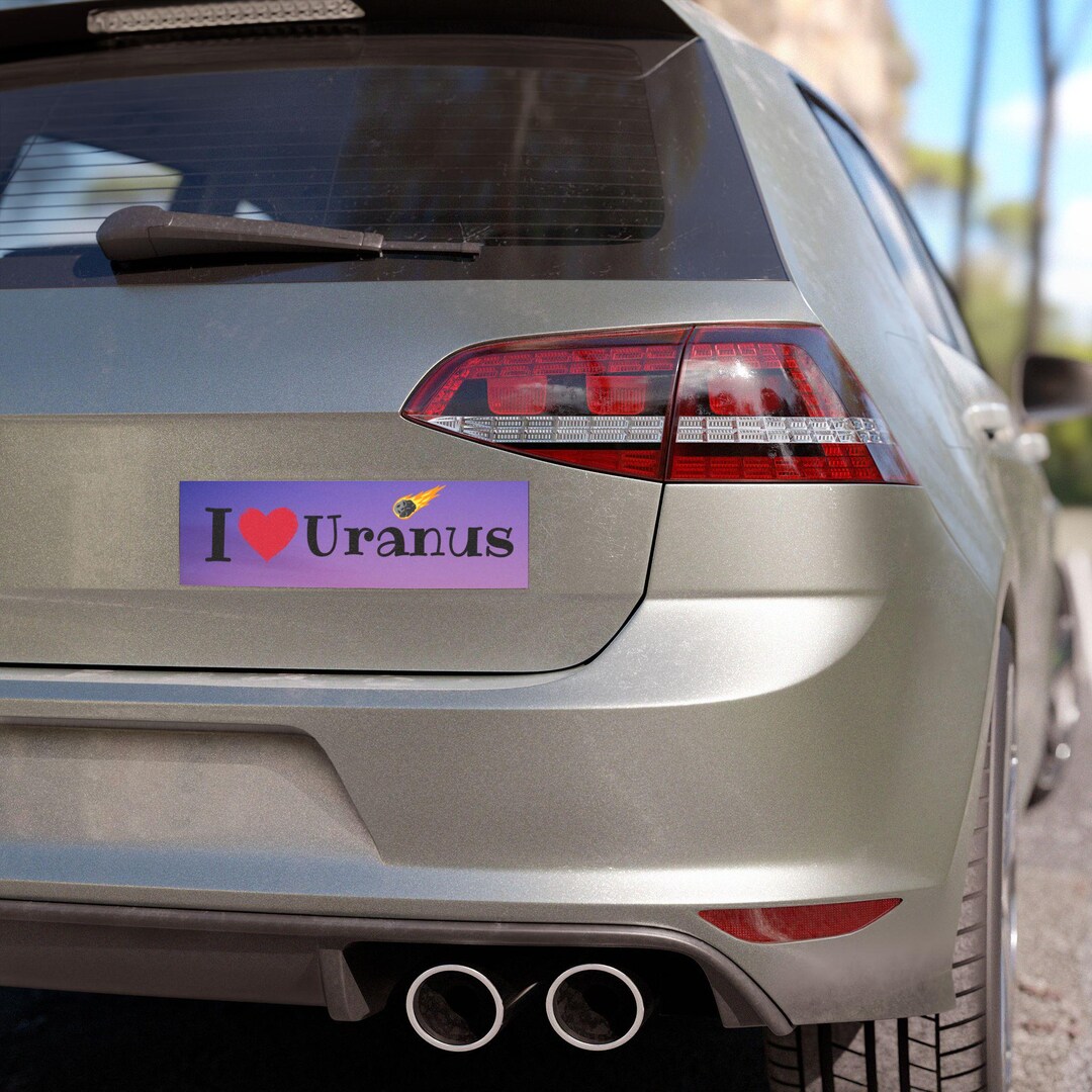 Funny 'I Love Uranus' Car Magnet: Sci-fi Astronomy Decor - Etsy