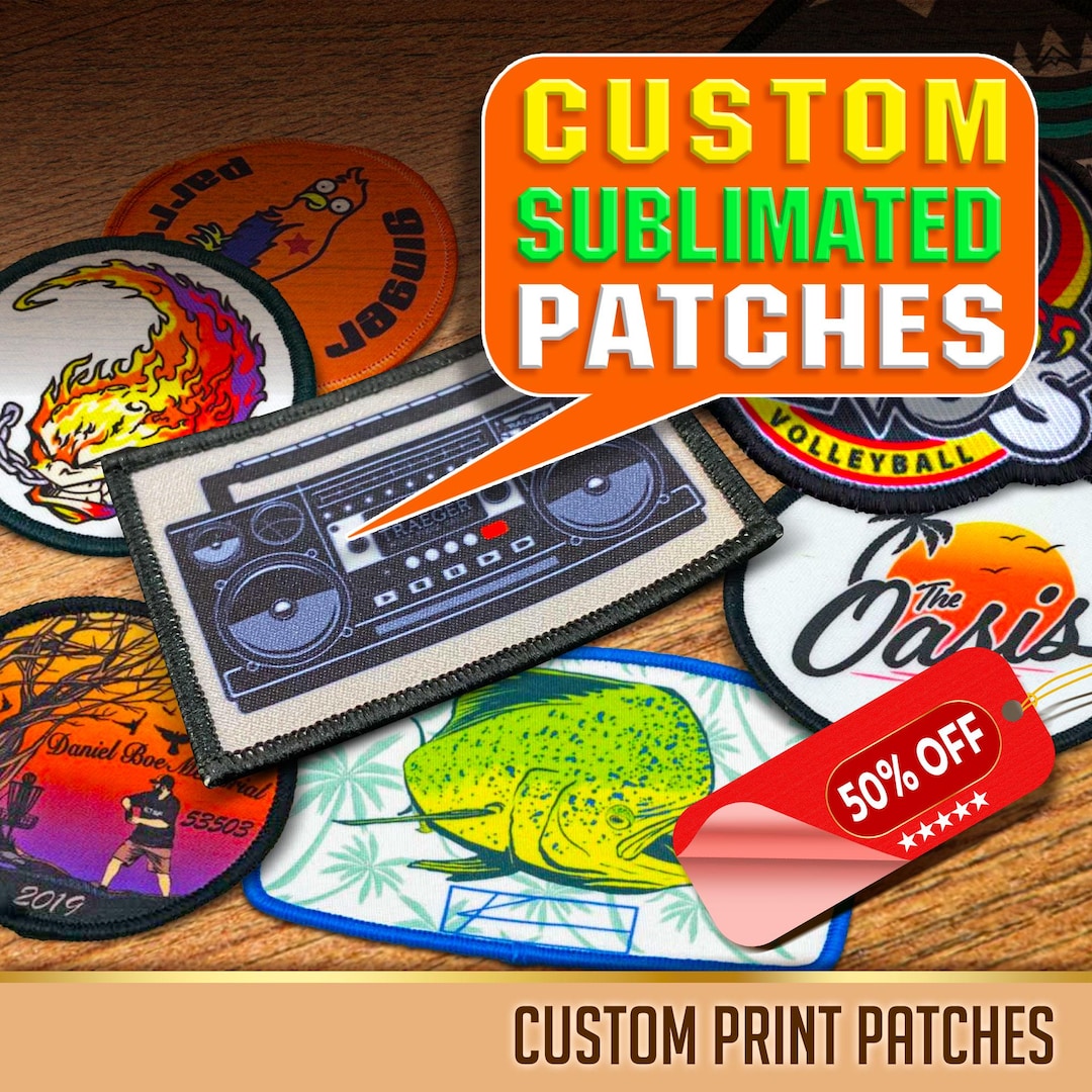 Custom Print Patches, Custom Sublimation Patches, Custom Print Sublimation Patches ...