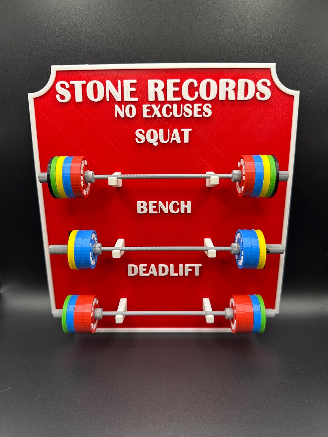 Weight Lifting Record Display - Custom - Etsy