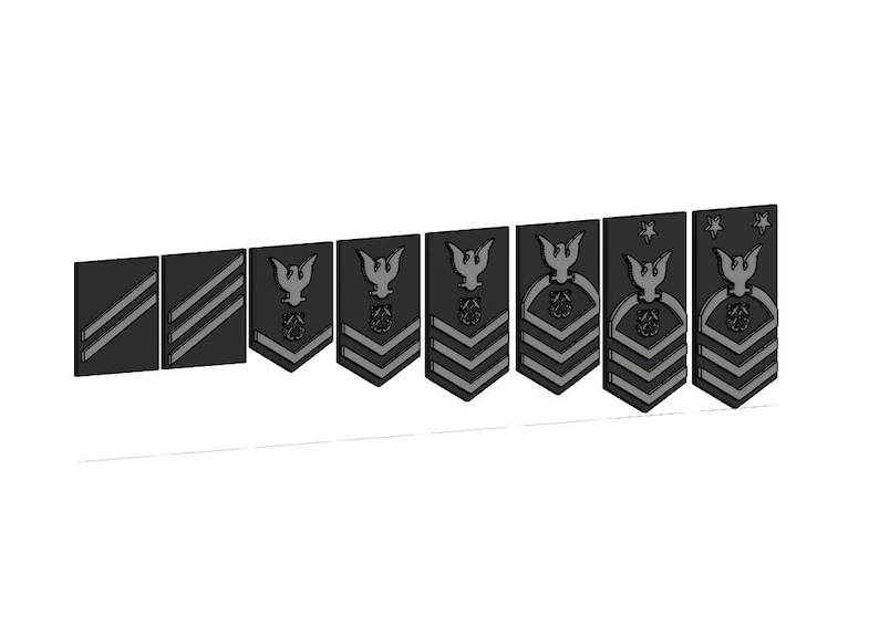 USN Apprenticeships/petty Officer/master Chief Military Rank STL ...
