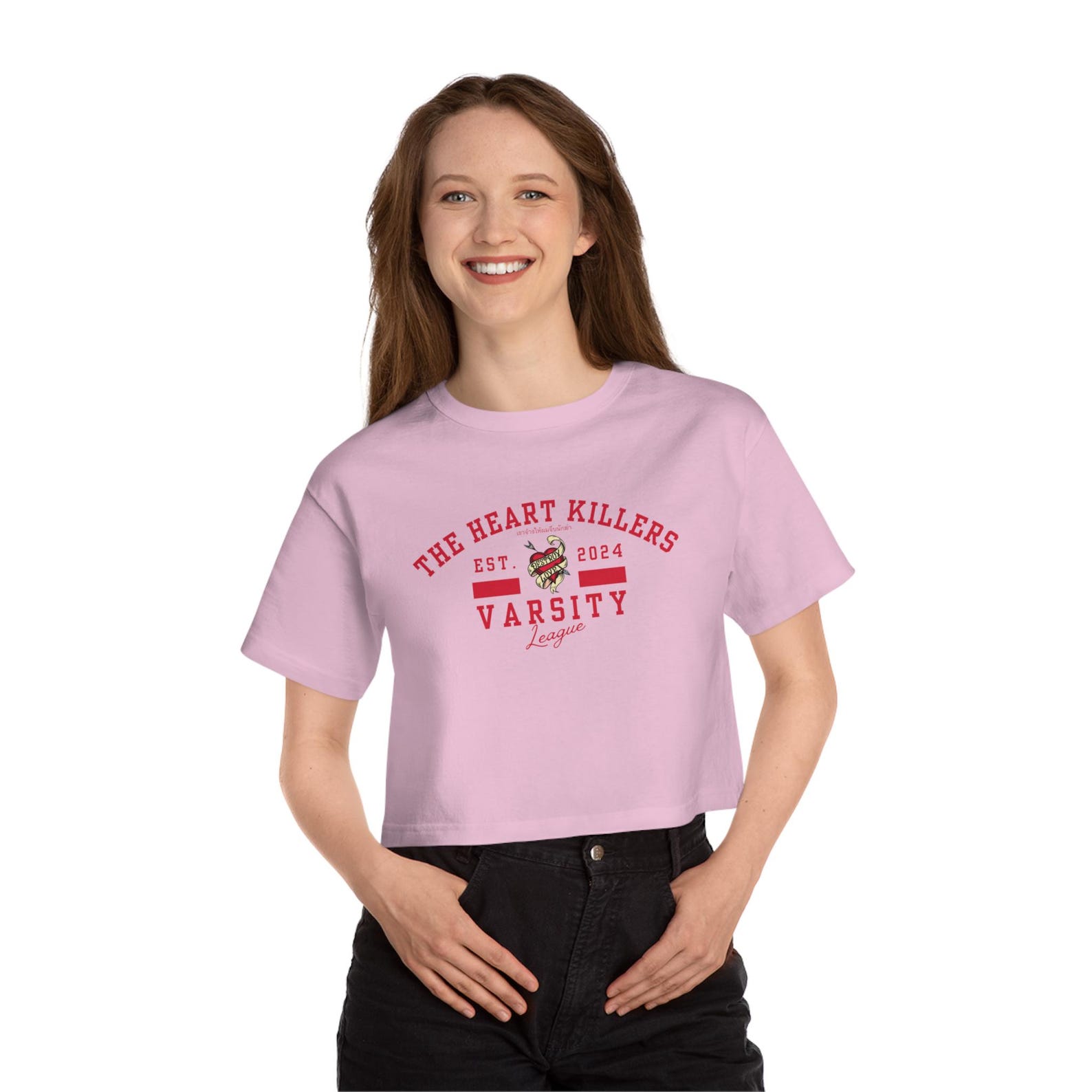 The Heart Killers Champion Women's Cropped T-shirt,varsity Style, Thai ...