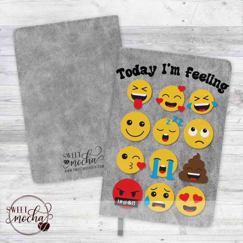 Emoji Feelings Journal Notebook - Etsy