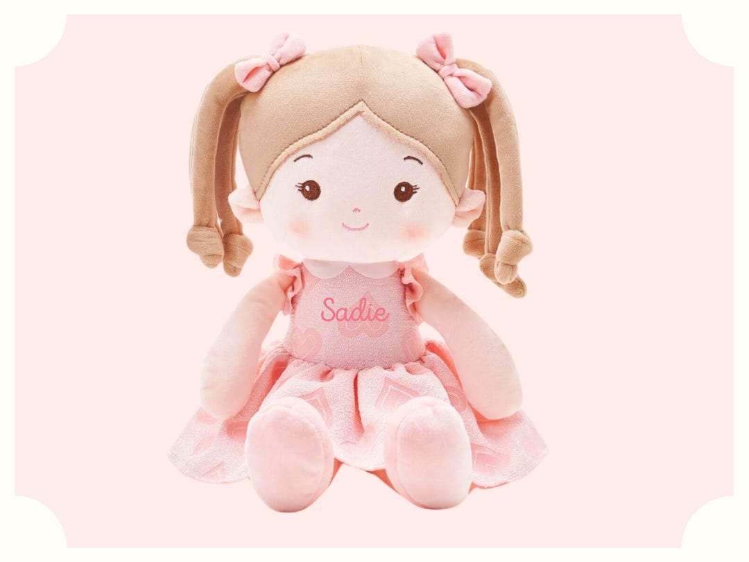 Personalized Plush Cloth Rag Doll First Baby Name Doll for Baby Girl - Etsy