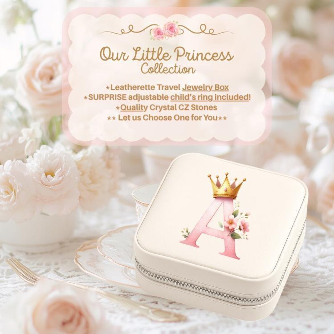 Personalized Little Princess Jewelry Box With Sparkling Ring Custom ...