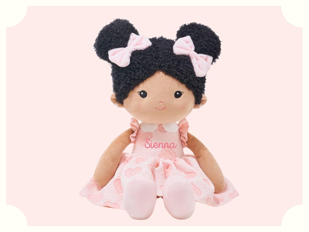 Personalized Plush Cloth Name Doll First Baby Rag Doll Personalized for ...