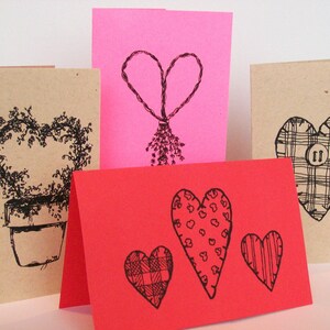 Printable Heart Cards - INSTANT DOWNLOAD - Etsy