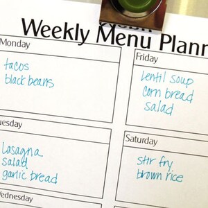 INSTANT DOWNLOAD - Printable Menu Planner Forms - Etsy