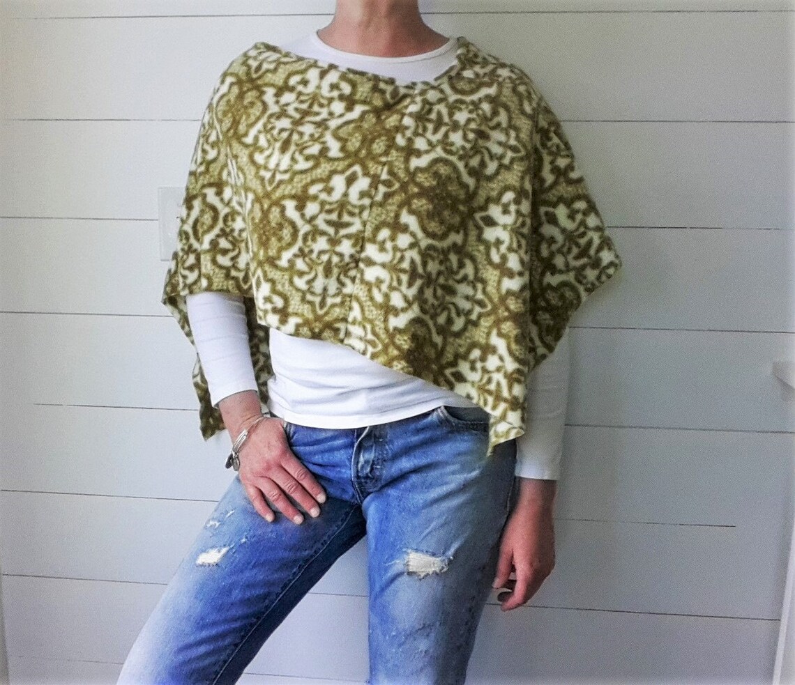 Womens Poncho PDF Printable Sewing PATTERN - Etsy