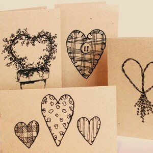 Printable Heart Cards - INSTANT DOWNLOAD - Etsy