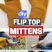 Flip Top Mittens PDF Sewing Pattern / 9 Sizes / (Download Now) - Etsy