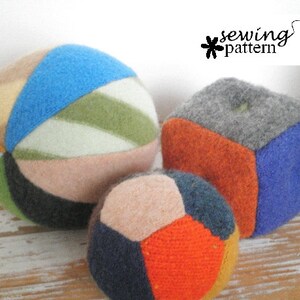 Upcycled Sweater Balls and Blocks - PDF Pattern - Etsy
