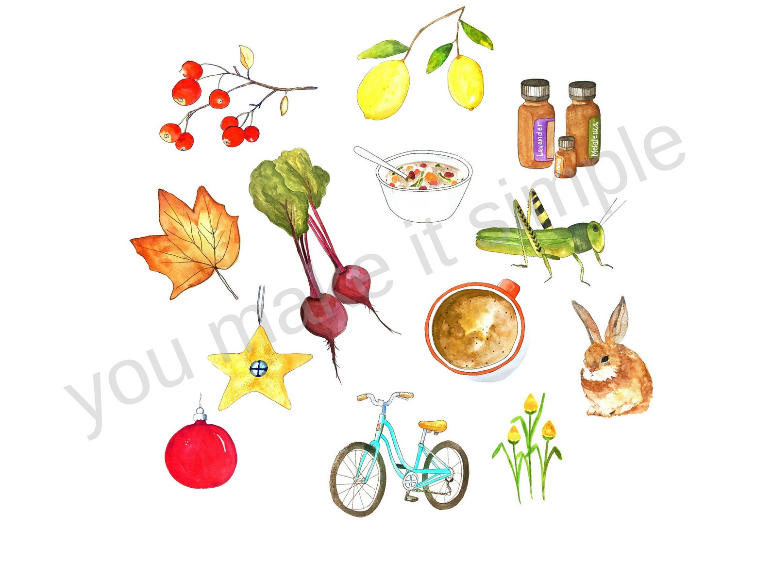 Watercolor Planner Set-first Edition-calendar Daily and - Etsy