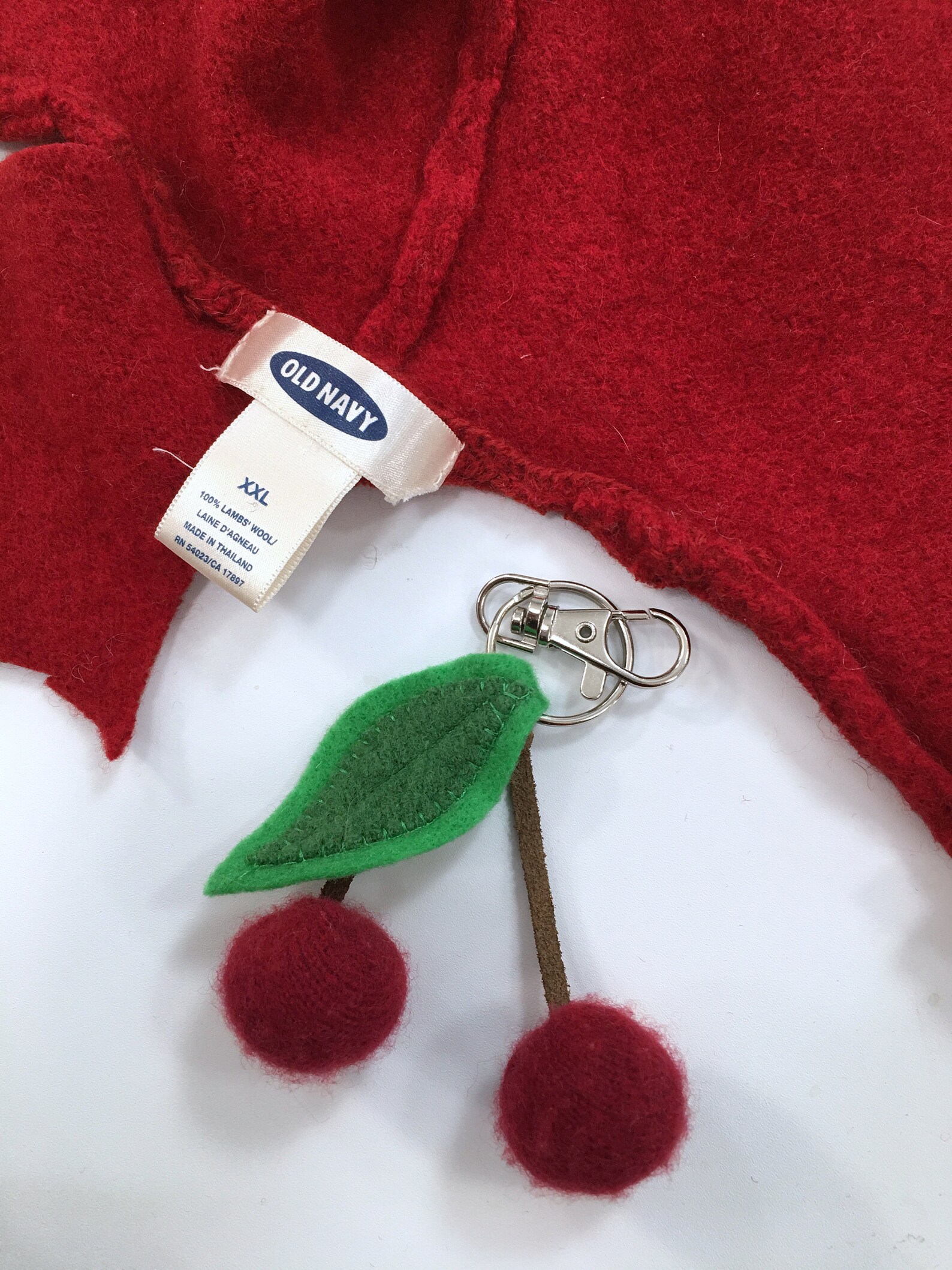 DIY Felt Cherries Sewing Pattern Tutorial- Key Chain and Magnet ...