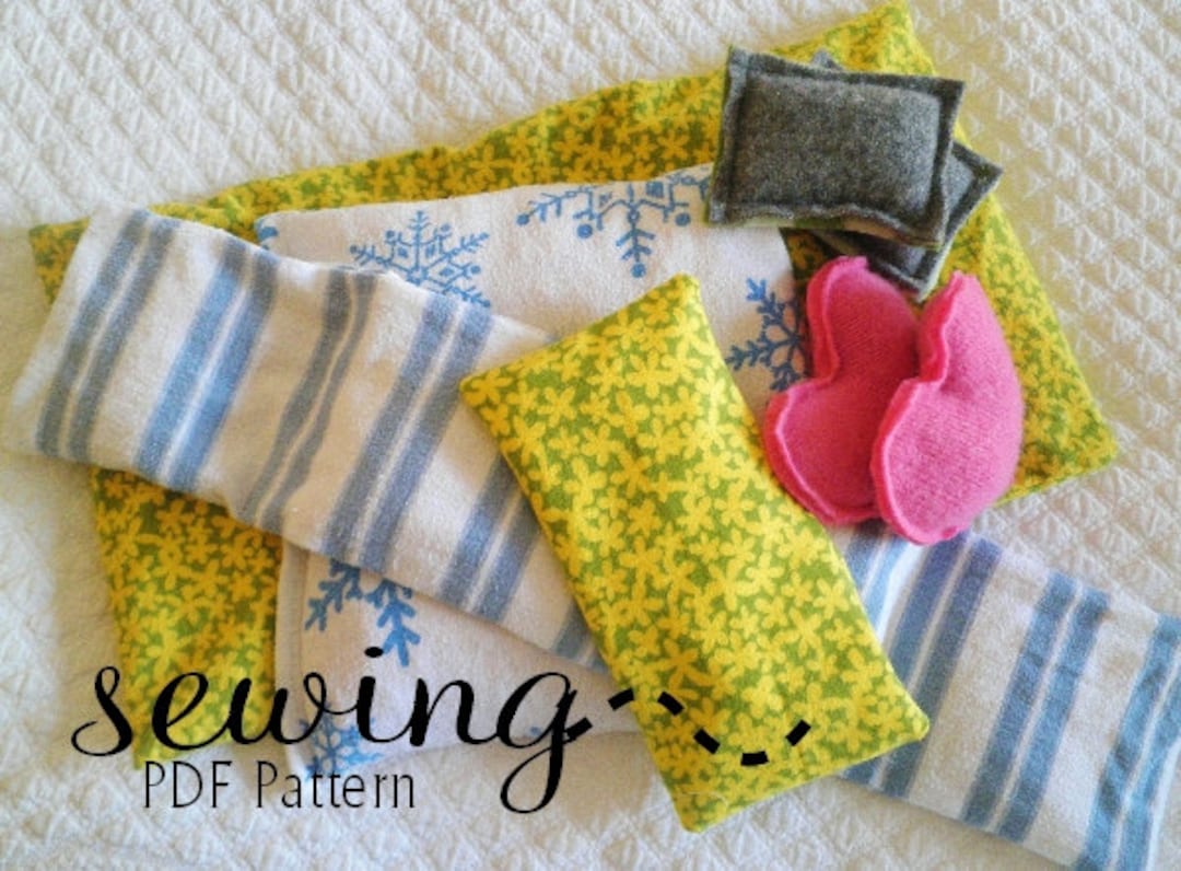 Therapeutic Rice Bag Set - Sewing PDF Pattern - Hand Warmers, Neck Bag ...