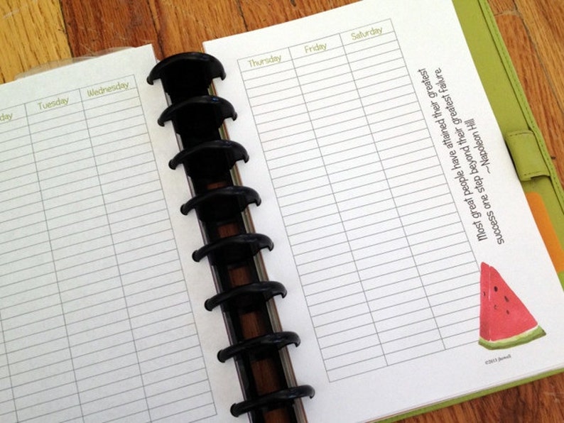 WEEKLY Editable Watercolor Second Edition Printable Planner - Etsy