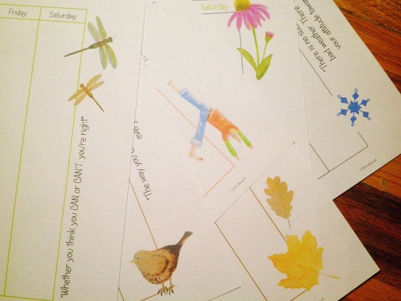 WEEKLY Editable Watercolor - Printable Planner Pages - INSTANT DOWNLOAD ...