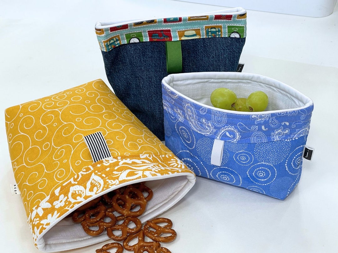 Snack Bag - PDF Sewing Pattern - Reusable/washable (two Sizes) - Etsy