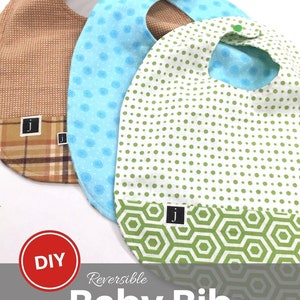 Reversible Baby Bib PDF Sewing Pattern - Snap/infant - Toddler Sizes - Etsy