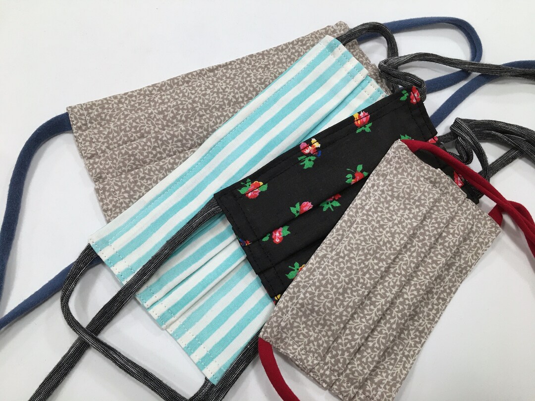 Face Mask NO ELASTIC PDF Sewing Pattern/ Filter Pocket/nose Wire ...