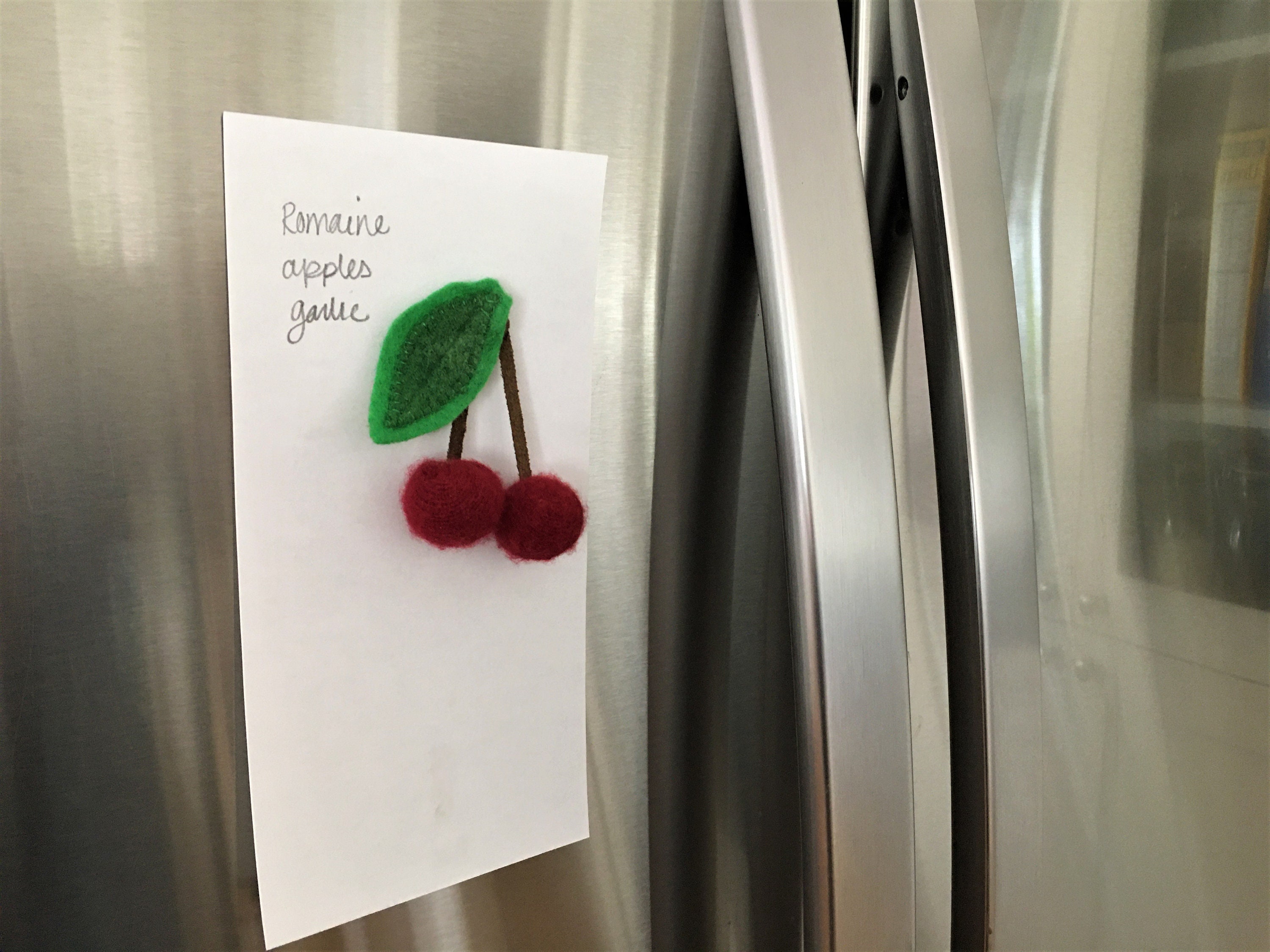 DIY Felt Cherries Sewing Pattern Tutorial- Key Chain and Magnet ...