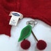 DIY Felt Cherries Sewing Pattern Tutorial- Key Chain and Magnet ...