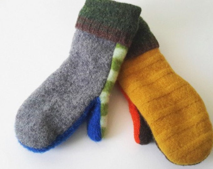 PDF MITTEN PATTERN Sewing Diy Pattern Tutorial for Upcycled Felted Wool ...