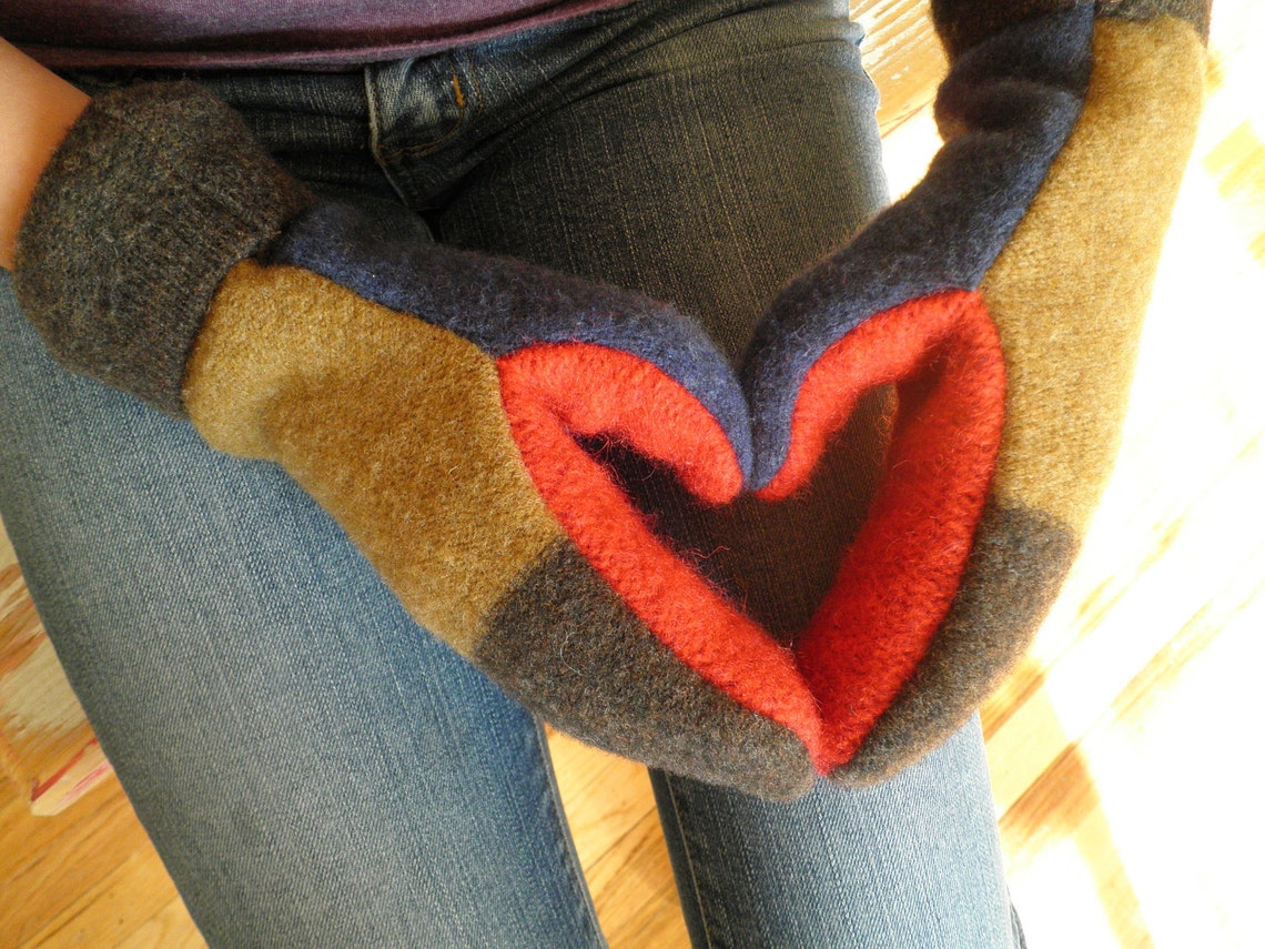 Upcycled Wool Sweater Mitten Pdf Pattern INSTANT DOWNLOAD - Etsy